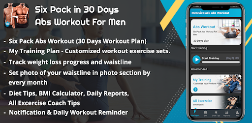 Six Pack in 30 Days - Abs Workout For Men Android App