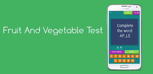 FRUIT AND VEGETABLE TEST Android App