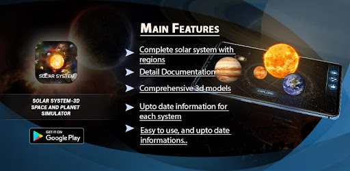 solar system 3D space realistic app Android App