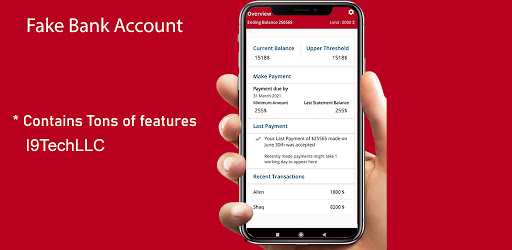 Fake Bank Account Android App
