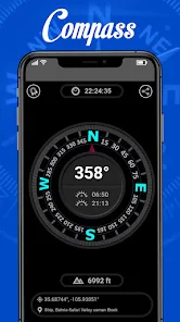 Compass sensor in mobile store