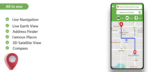 GPS Satellite & Location Maps Android App