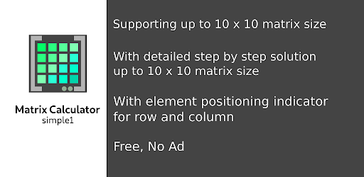 Matrix Calculator Android App