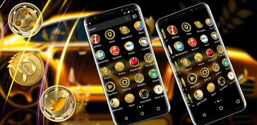 Golden Car Launcher Theme Android App