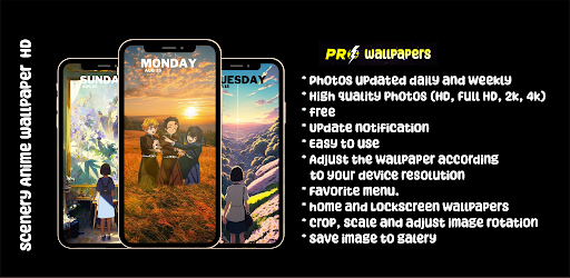 Scenery Anime Wallpaper HD Android App