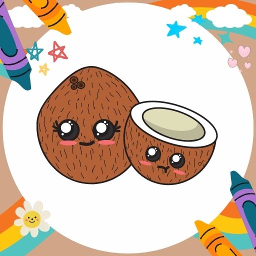 Coloring Book: Coconut App for PC / Mac / Windows 11,10,8,7 - Free ...