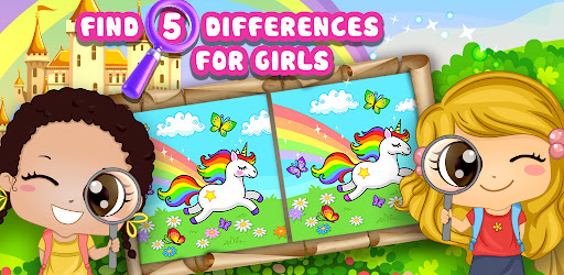 Spot 5 Differences Girls Games Android App