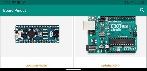 Board Pinout Android App