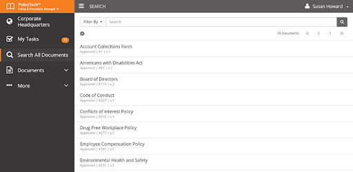 PolicyTech Mobile Android App