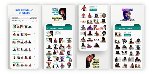 KGF 2 Stickers for WhatsApp Android App