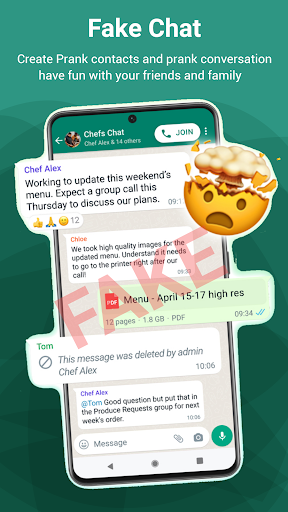 Download and Run Fake Chat Prank Chat Maker on PC for Free