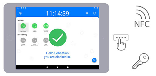 TimeTrack Terminal - NFC RFID Time attendance Android App