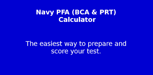 Navy PFA Calc