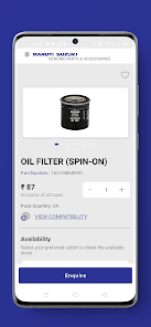 Maruti spare parts app store