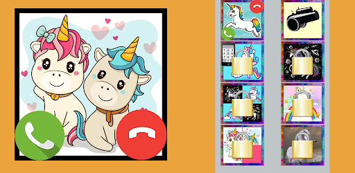 Fake Call Unicorn Game Android App