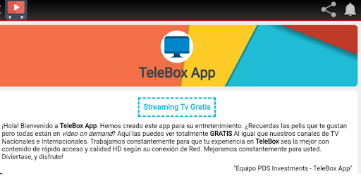 Telebox TV App Android App