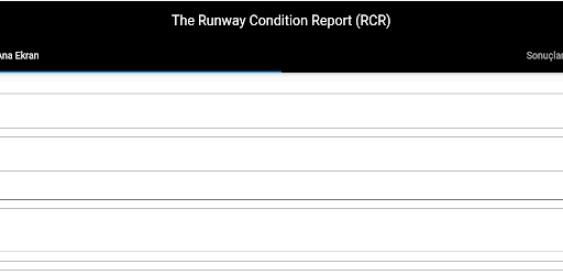 RCR (Runway Condition Report) Android App