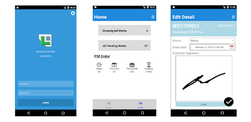 Genedia Workorder Mobile Android App