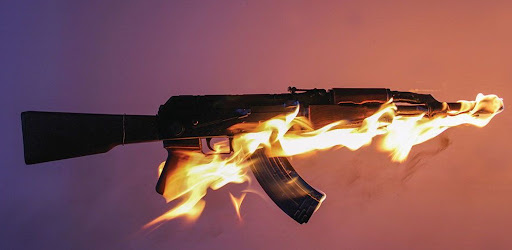 How to draw a fire weapon Android App