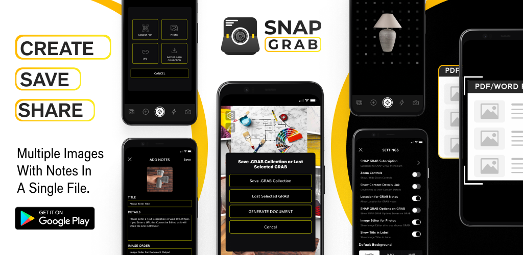 Snap Grab (Image & Notes) - Latest version for Android - Download APK