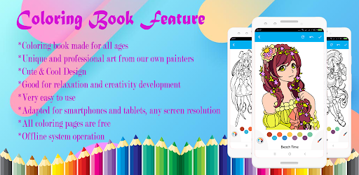 Anime Manga Coloring Book Android App