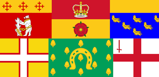 Counties of England - Quiz on county towns & flags Android App