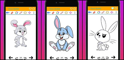 How to Draw Rabbit Step by Step Android App
