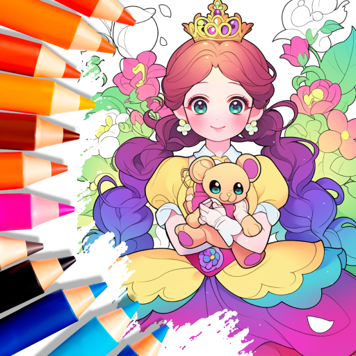 [下載] Cute Princess Coloring Game - QooApp 遊戲庫