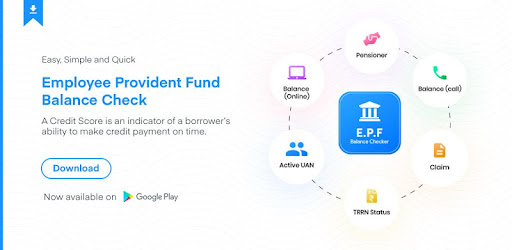 EPF Balance Check, PF Balance : EPF e Passbook UAN Android App