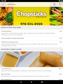 Chopsticks leominster menu store