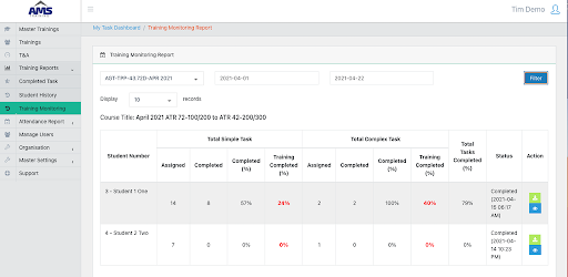 AMS Training Android App