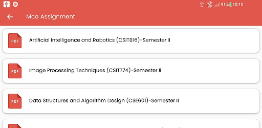 MCA Assignment And Pdf Android App