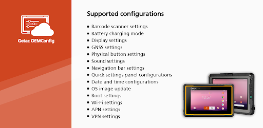 Getac OEMConfig Android App