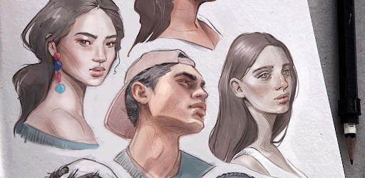 How to draw people Android App