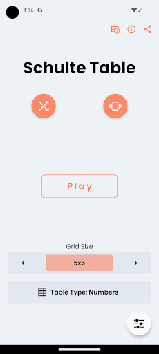 Schulte-Table PC 버전 다운로드 - LD플레이어