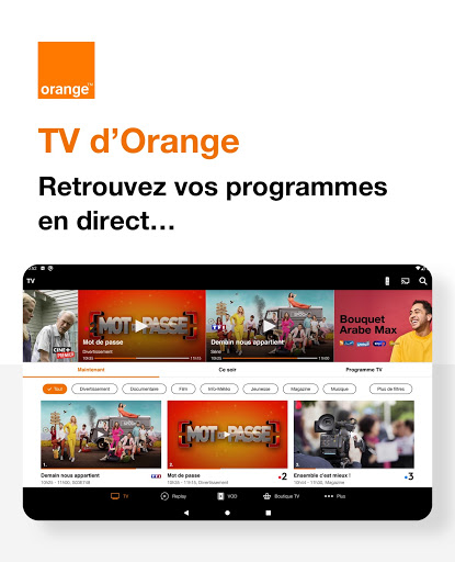 Télécharger TV d'Orange sur Android, iPhone, iPad et APK