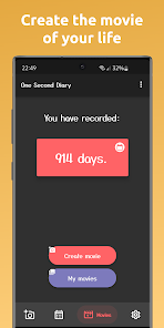 Video diary app store