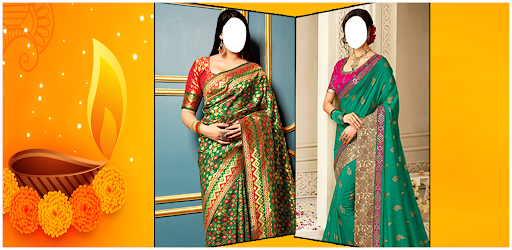 Diwali Saree Women Photo Frame Android App