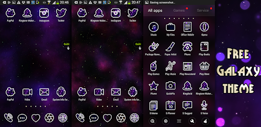 Free Galaxy Theme Icon Pack for Launchers Android App