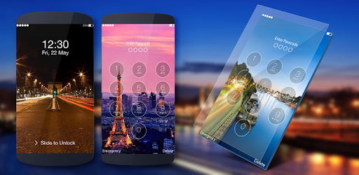 Paris Night Lock Screen Android App