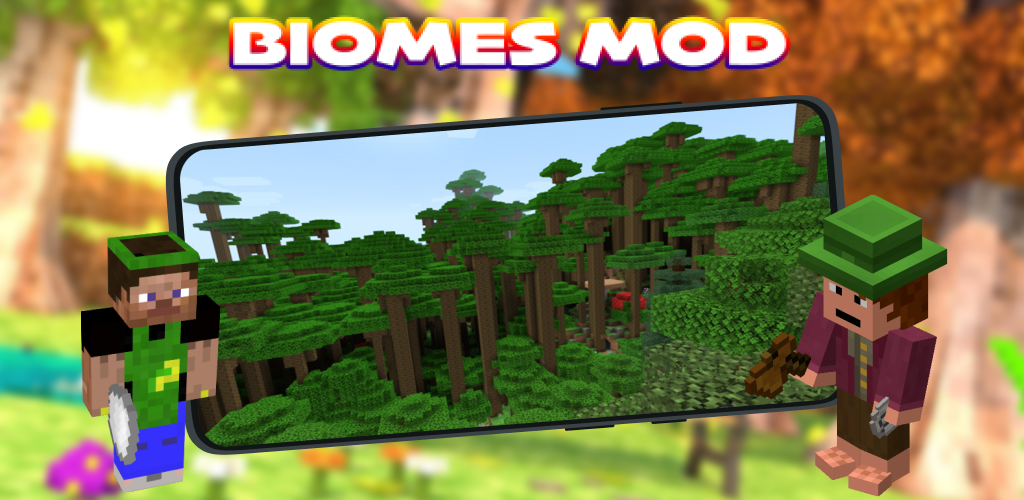 Biomes Mod for Minecraft PE - Latest version for Android - Download APK