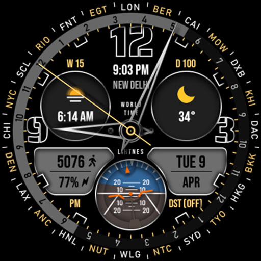 World Time Watch Face 049 - Apps on Google Play