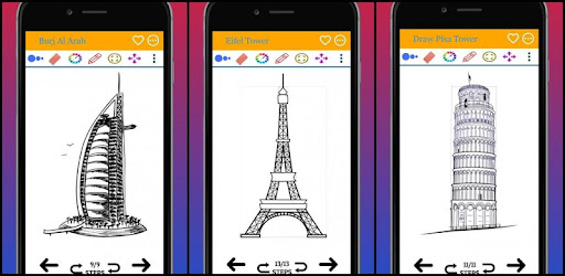 How to Draw Famous Buildings Android App