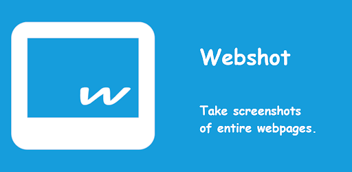 Webshot: Screenshot of webpage Android App