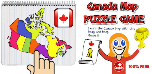 Canada Map Puzzle Game Free Android App