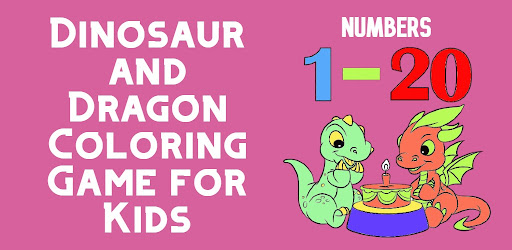 Dino & Dragon Numbers Coloring Android App