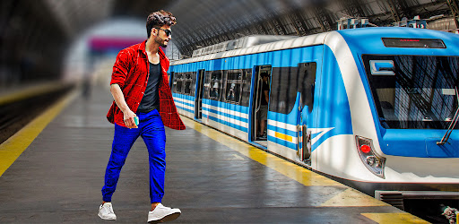 Metro train photo editor rail Android App