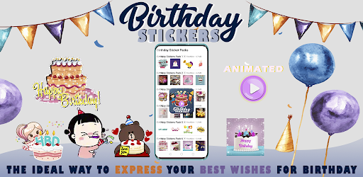 Birthday Stickers Animated Android App