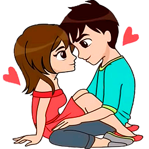 Romantic stickers for whatsapp store