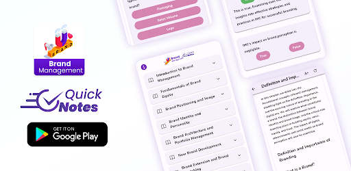 Brand Management Quick Notes Android App